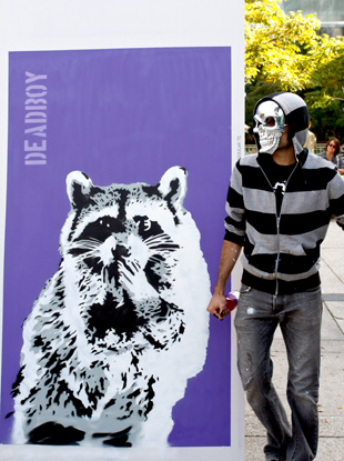 Guerrilla artist Deadboy brings his graffiti to the gallery - Streets ...