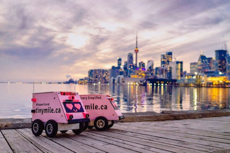 Tiny pink robots are taking over food delivery in Toronto - Streets Of ...